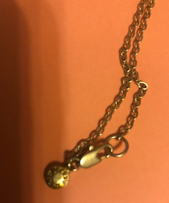 Vintage J. Crew Ivory Pearl Gold Link Chain & Crystal… - Gem