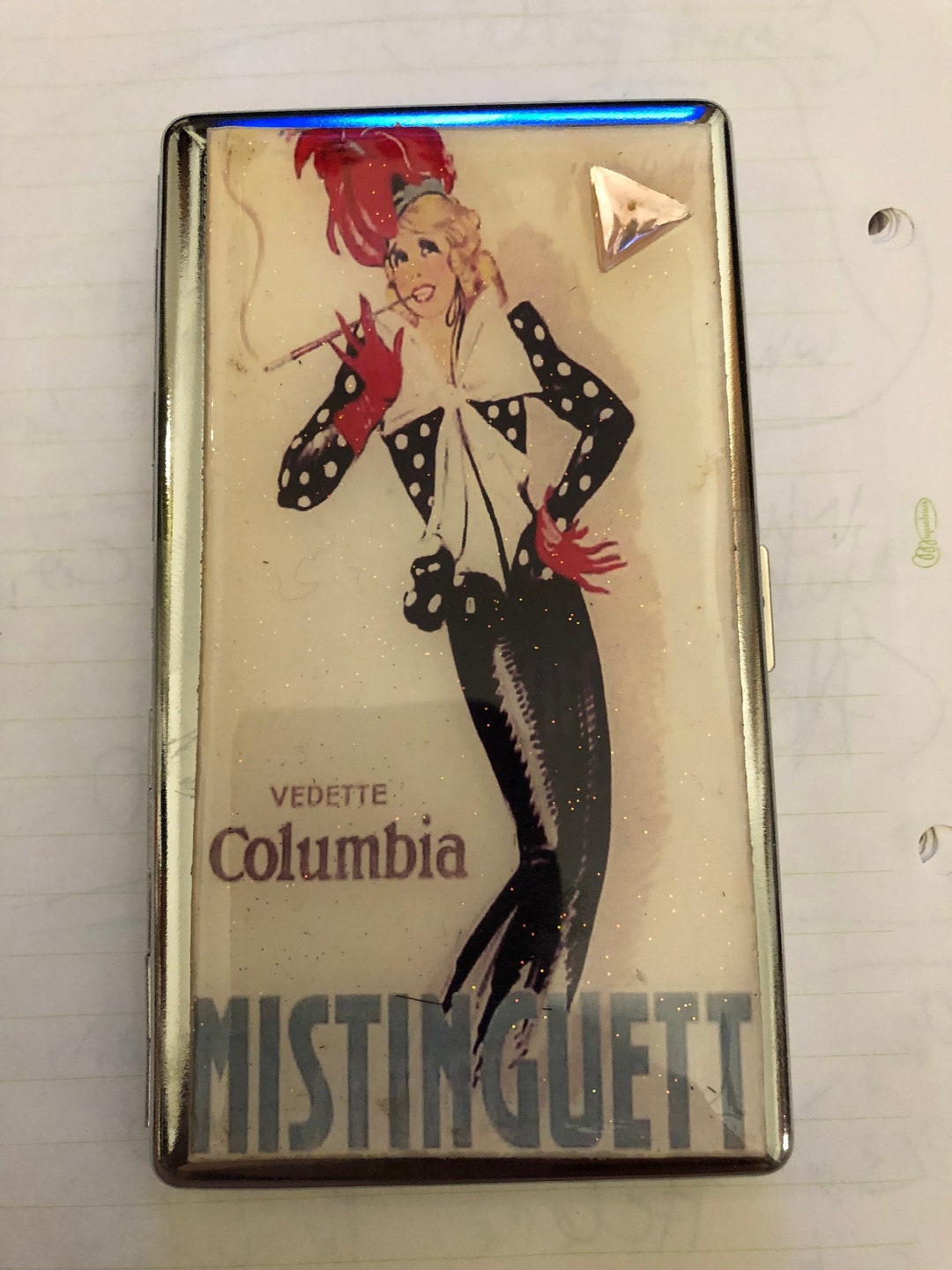 1920s Mistinguett Mirror Tissues or 120s Cigarette 2-clip - Etsy