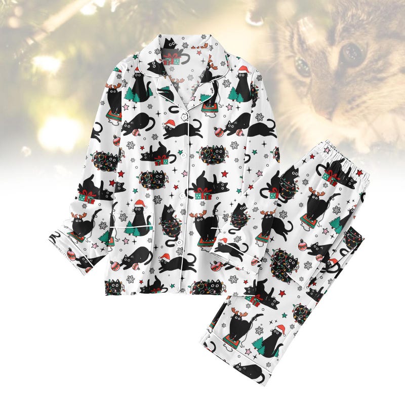 Cat Christmas Pajamas - Etsy