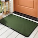 Green Door Mat in 3 Sizes, Non Slip Door Rugs, Outside Washable ...