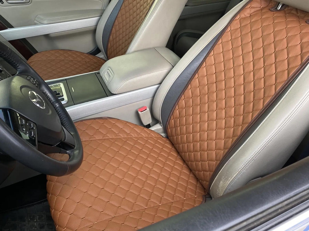 10 Colours Perforated Eco Leather Seat Covers, Universal Fit Car Seat ...