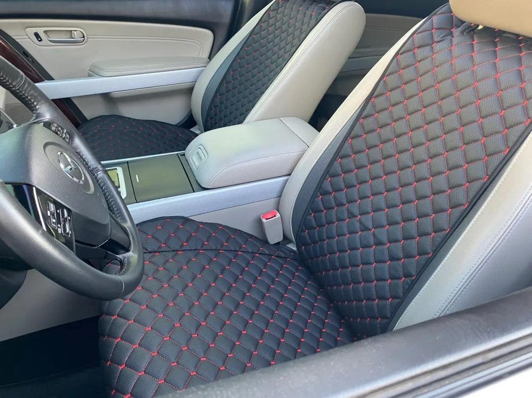 Covers for Cars in 10 Colours, Perforated Eco Leather, Universal Fit ...