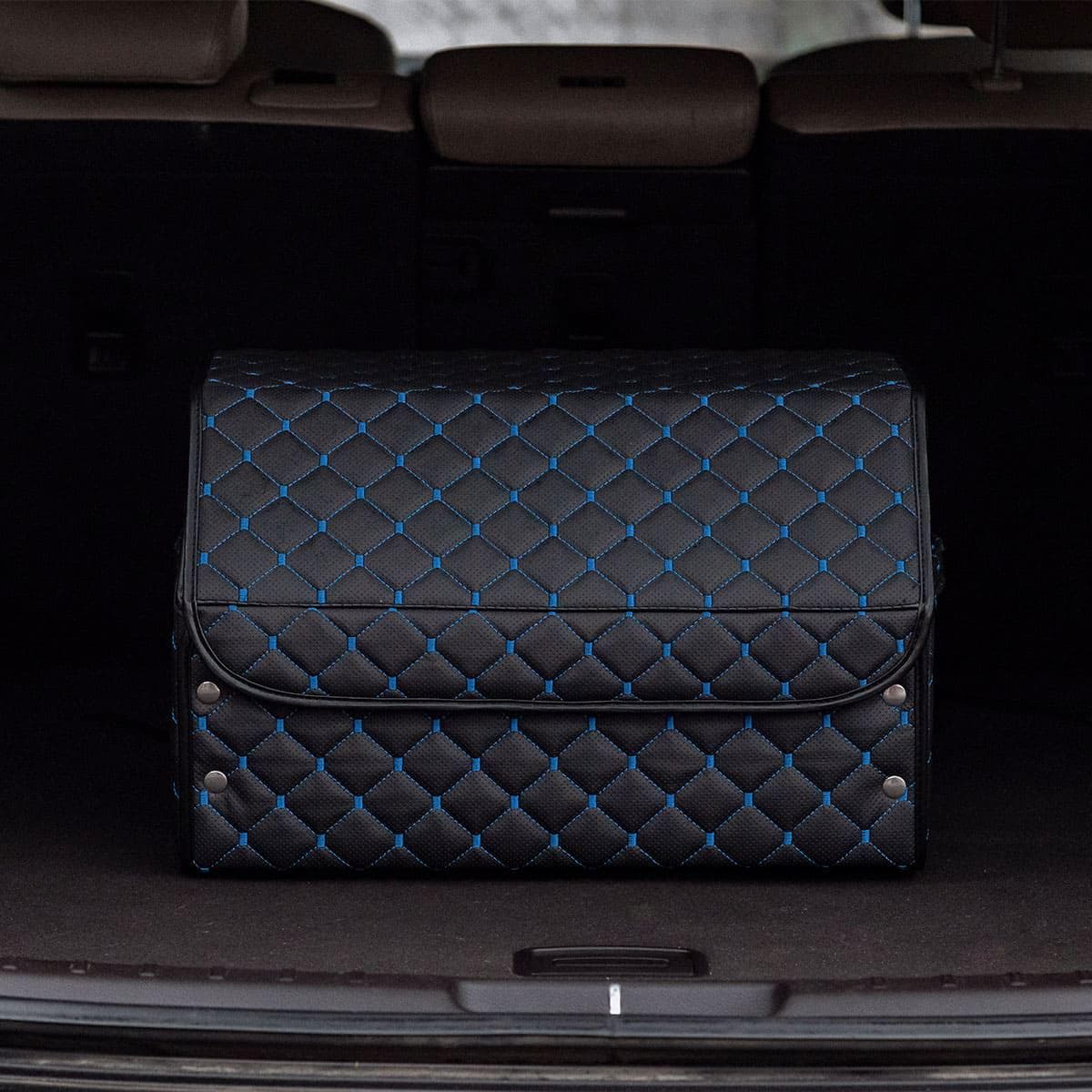 Personalized Logo Black and Red Car Trunk Organizer & Magnetic Fixation ...