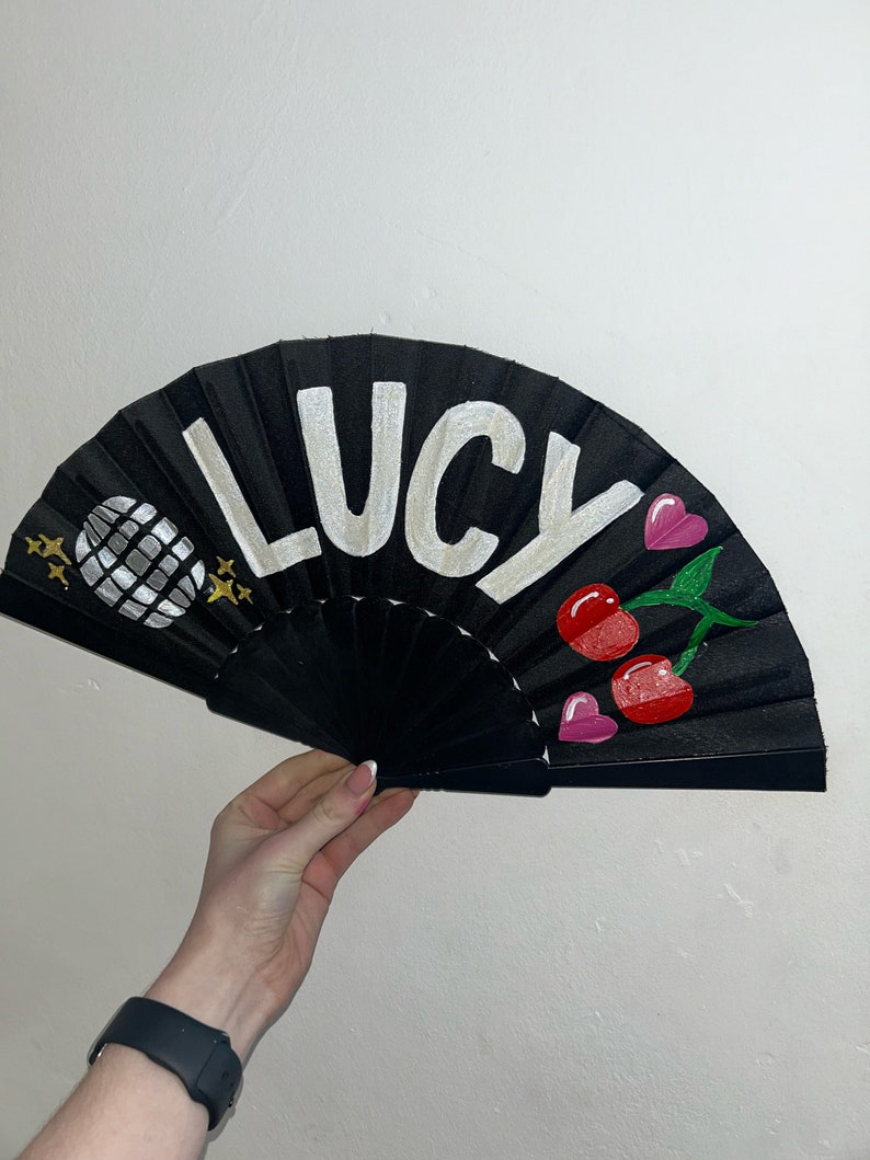 Rave / Name Fan - Etsy UK