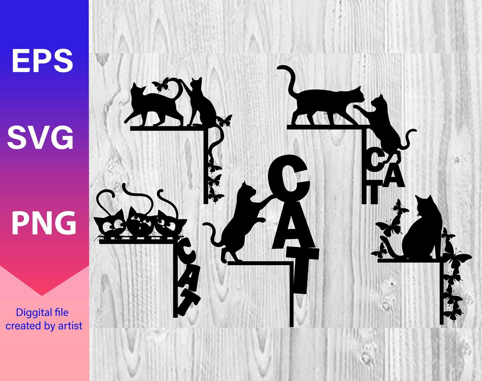 Cst Door Corner Svg, Cat Svg, Corner Svg - Etsy