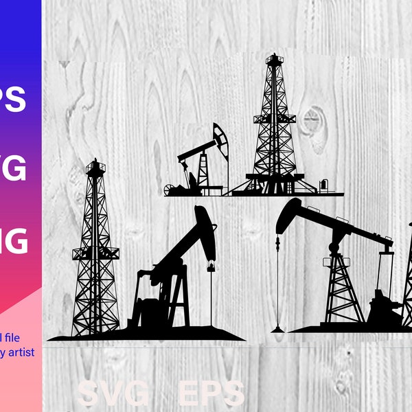 Oil Field Svg - Etsy