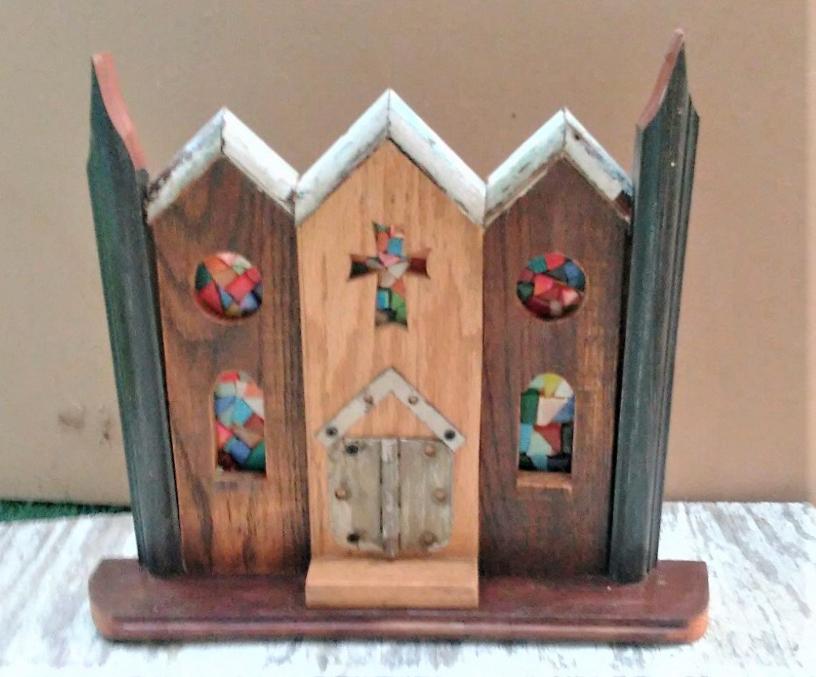 Reclaimed Wood Church Religious Wall Art Christian Decor - Etsy