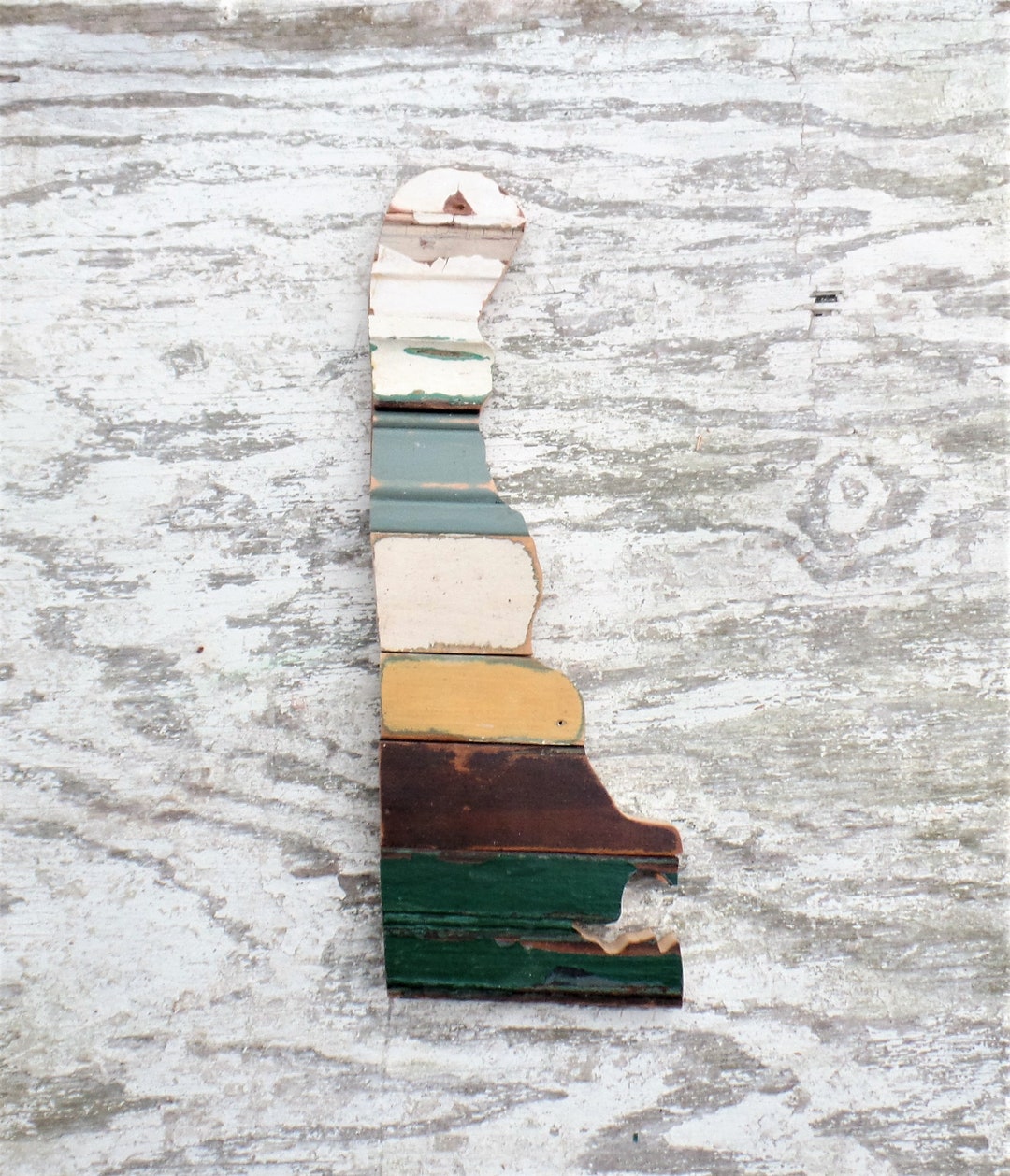 Delaware Wall Art, State Outline Art, Delaware Map, Reclaimed Wood Wall ...