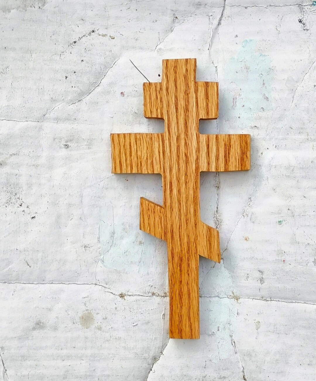 Byzantine Oak Wall Cross: Salvaged Wood, Orthodox Decor - Etsy