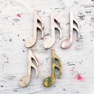 Five Musical Notes, Music Decor,, Bohemian Decor, Musician Gift, Music ...