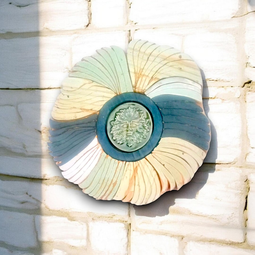 Framed Green Man Tile, Gothic Decor, Nature Symbol, Wiccan Decor, Pagan ...