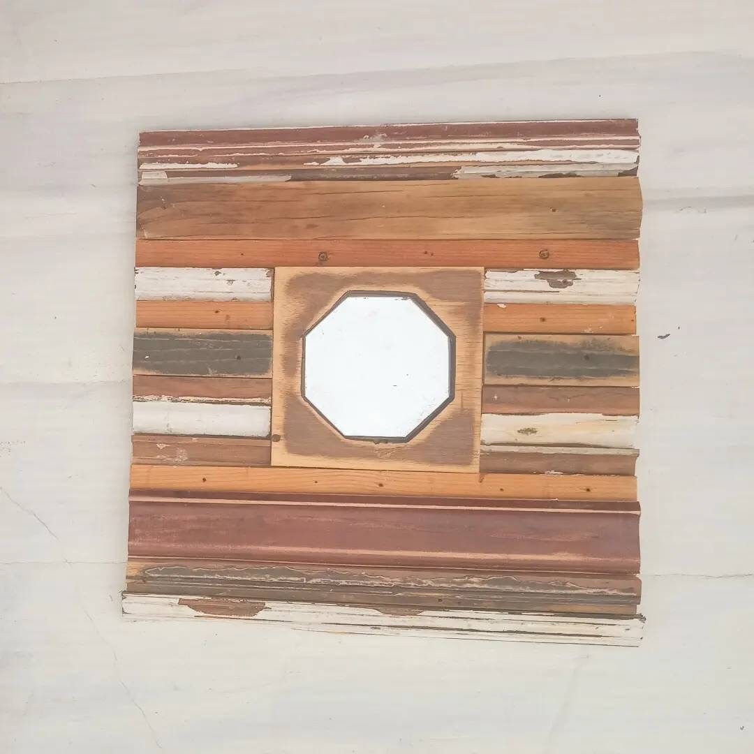 Reclaimed Wood Mirror, Rustic Mirror, Decorative Mirror, Upcycled Wood ...