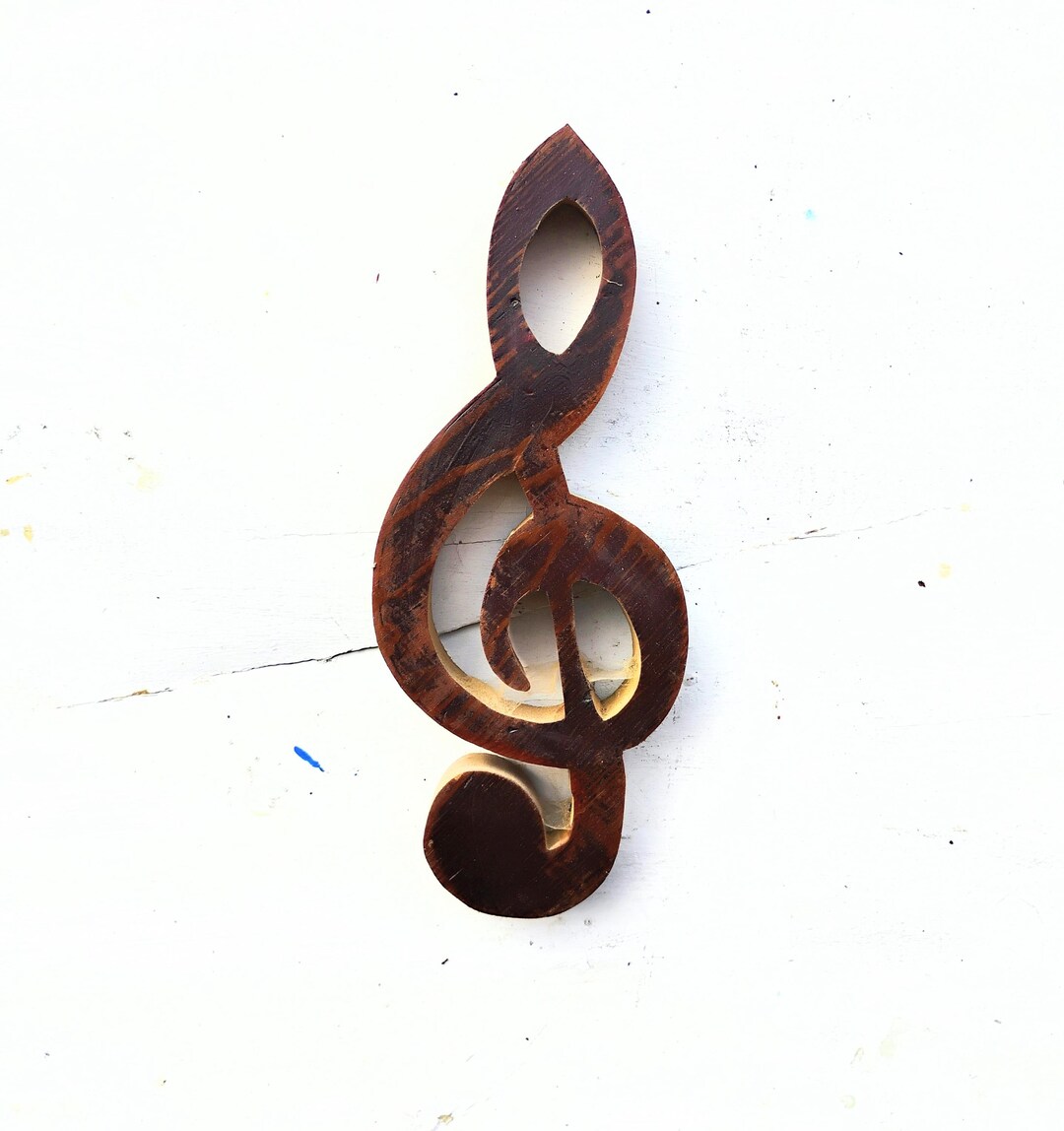 G Clef Wall Decor, Musical Decor, Reclaimed Wood Art, Rustic Wood Wall ...