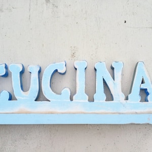 Wood Cucina Sign Italian Kitchen Sign Salvaged Wood Sign - Etsy