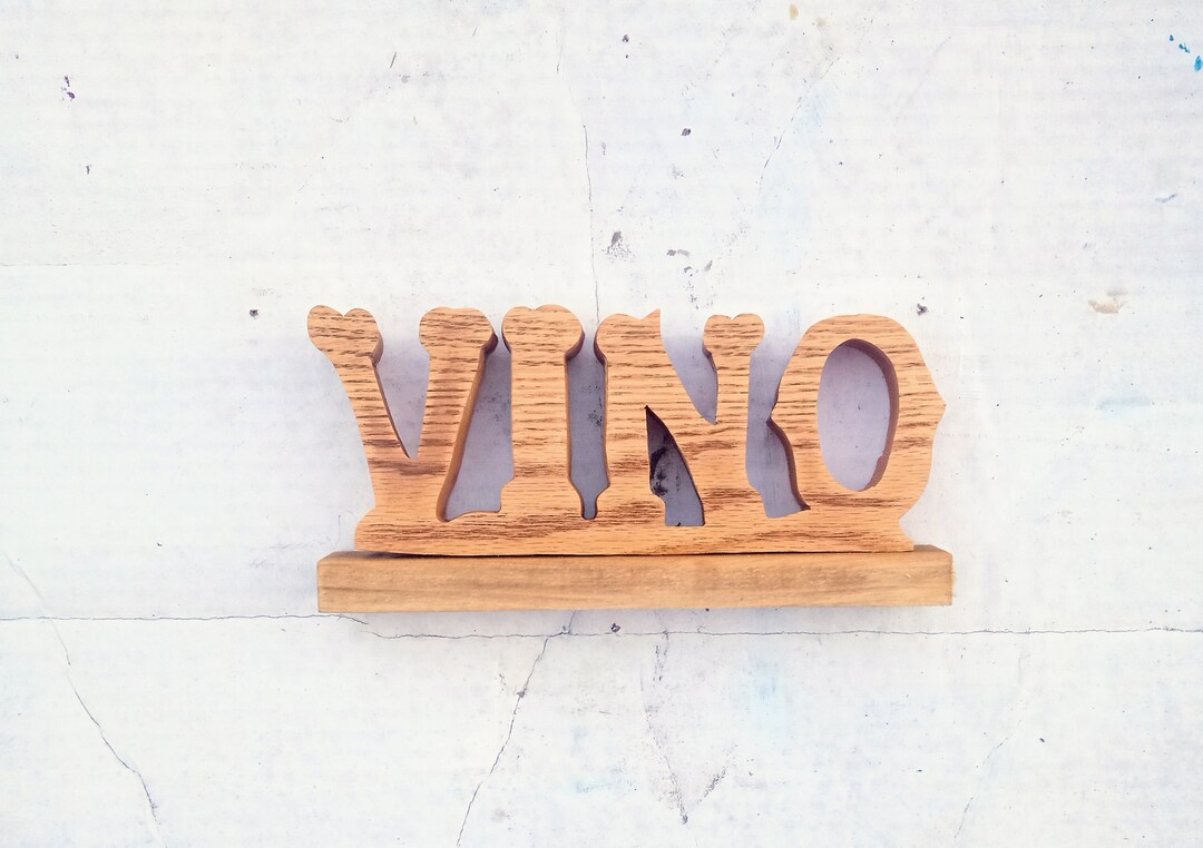 Vino Sign, Wine Decor, Distressed Home Decor, Wooden Bar Sign, Man Cave ...