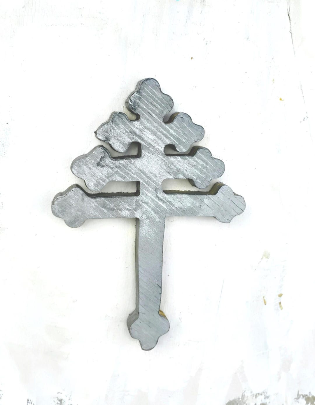 Lebanese Cross, Silver Cross, Christian Decor, Religious Wall Art ...