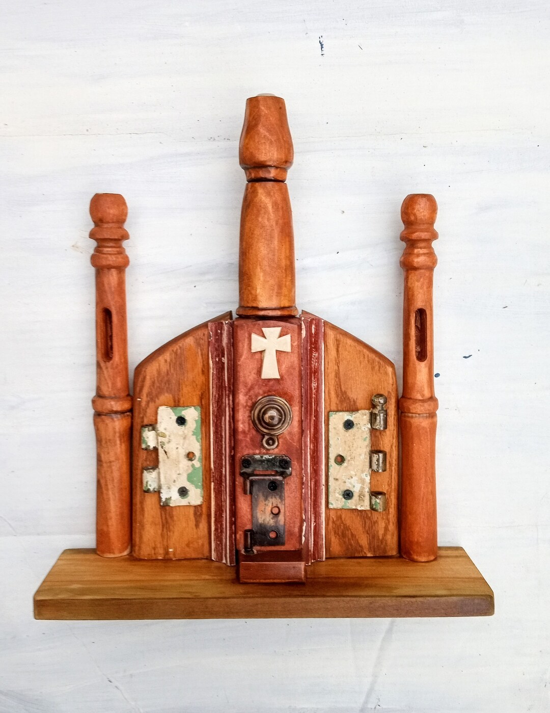 Wooden Church, Religious Decor, Wooden Church, Reclaimed Wood Decor ...