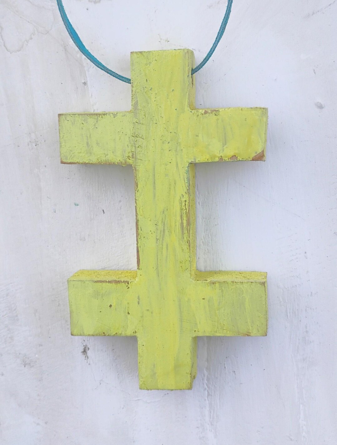 Lithuanian Cross, Yellow Cross, Wooden Wall Cross, Vilnius Decor ...