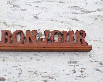 French Bonjour Sign - Etsy