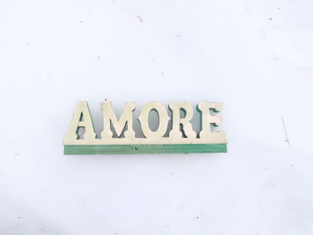 Amore Sign. Italian Decor, Reclaimed Wood Sign, Recycled Wood Decor ...