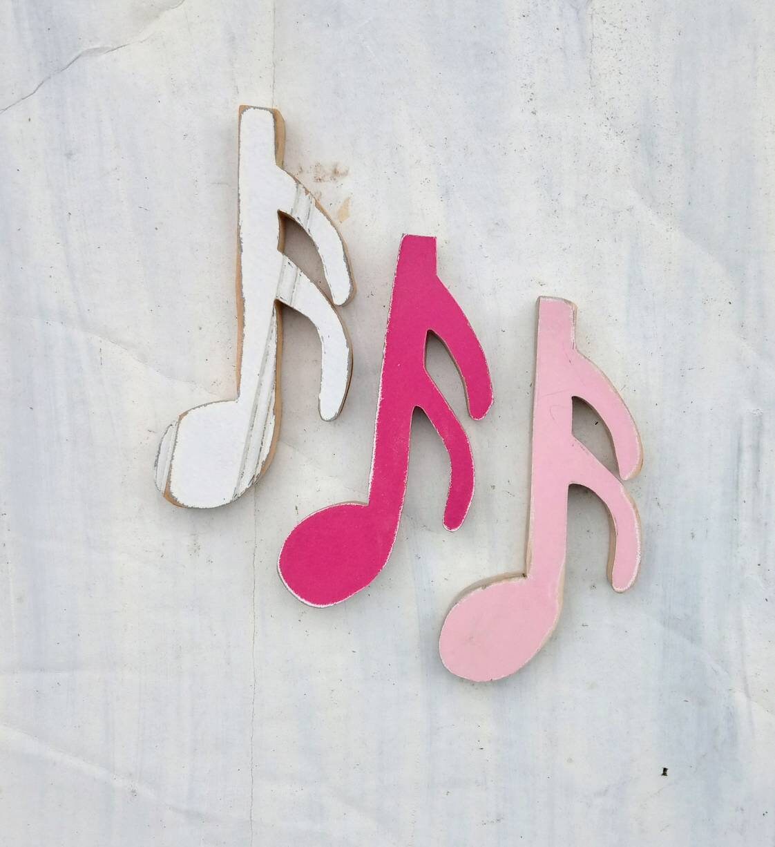 Three Sixteenth Notes, Musical Decor, Music Room Decor, Reclaimed Wood ...
