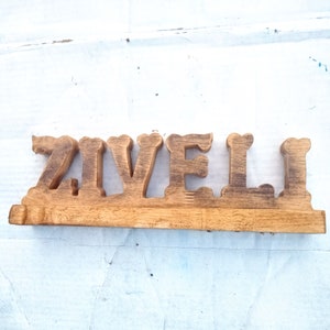 Ziveli Sign, Serbian Sign, Personalized Sign, Recycled Wood Bar Sign ...