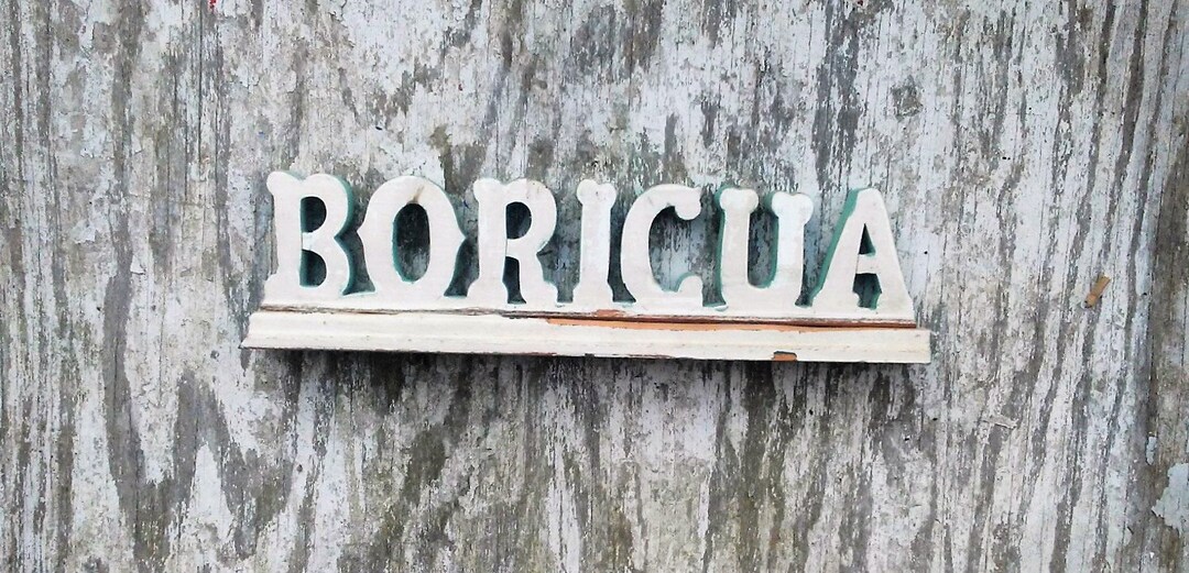 Boricua Sign, Puerto Rican Gift, Reclaimed Wood Sign, San Juan Decor ...
