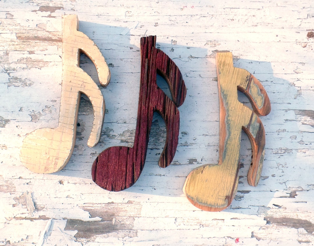 Three Musical Notes Sixteenth Note Music Decor Music Note - Etsy