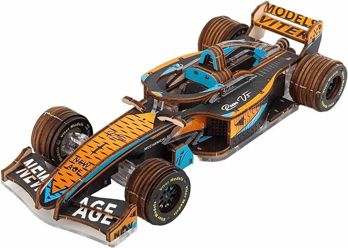 Racer V3 Mclaren Color DIY Wooden Model Kit for Adults Model Building ...