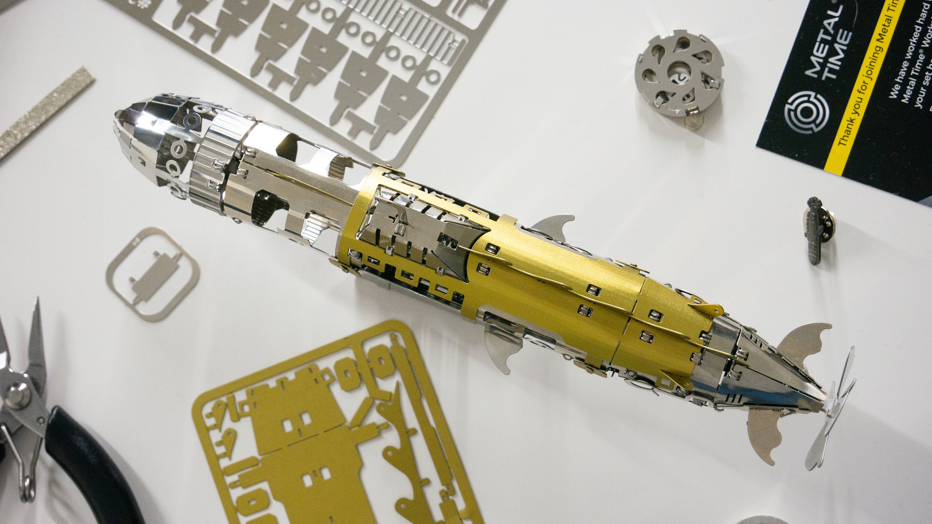 Elusive Nautilus Model Submarine Kit, Steampunk Wind-up Puzzle ...