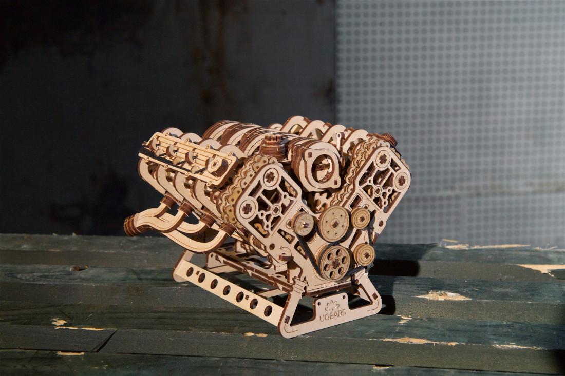 UGEARS V8 Motor Model Kit – 3D Wooden Puzzle DIY Construction Set - Etsy