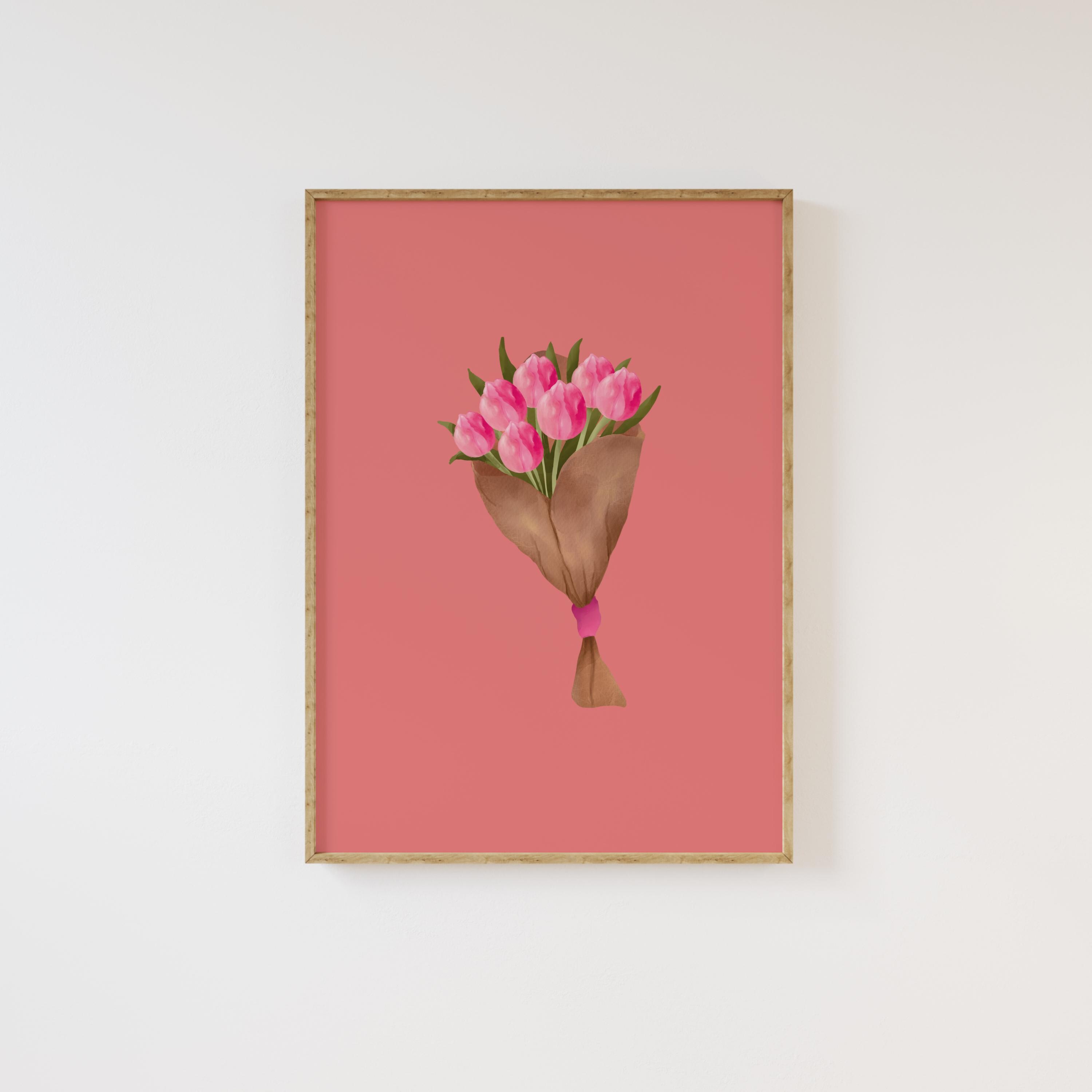 Trendy Red Wall Art Set of 3, Preppy Poster, Girly Wall Art, College ...