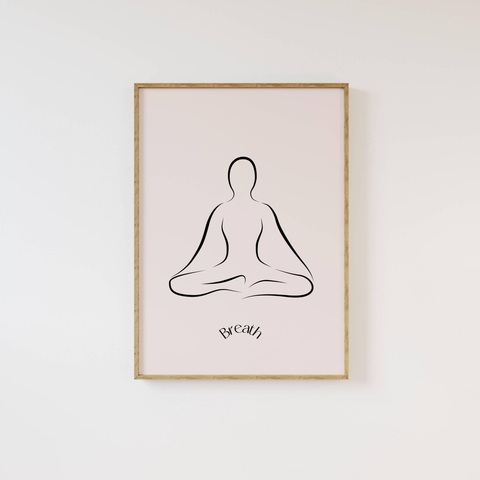 Meditation Posters Set of 2, Sayings Posters Breath and Grateful ...