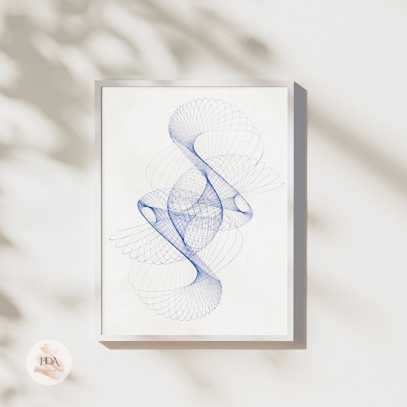 Minimalist Pendulum Curve Lines Art,digital Download,abstract Line ...