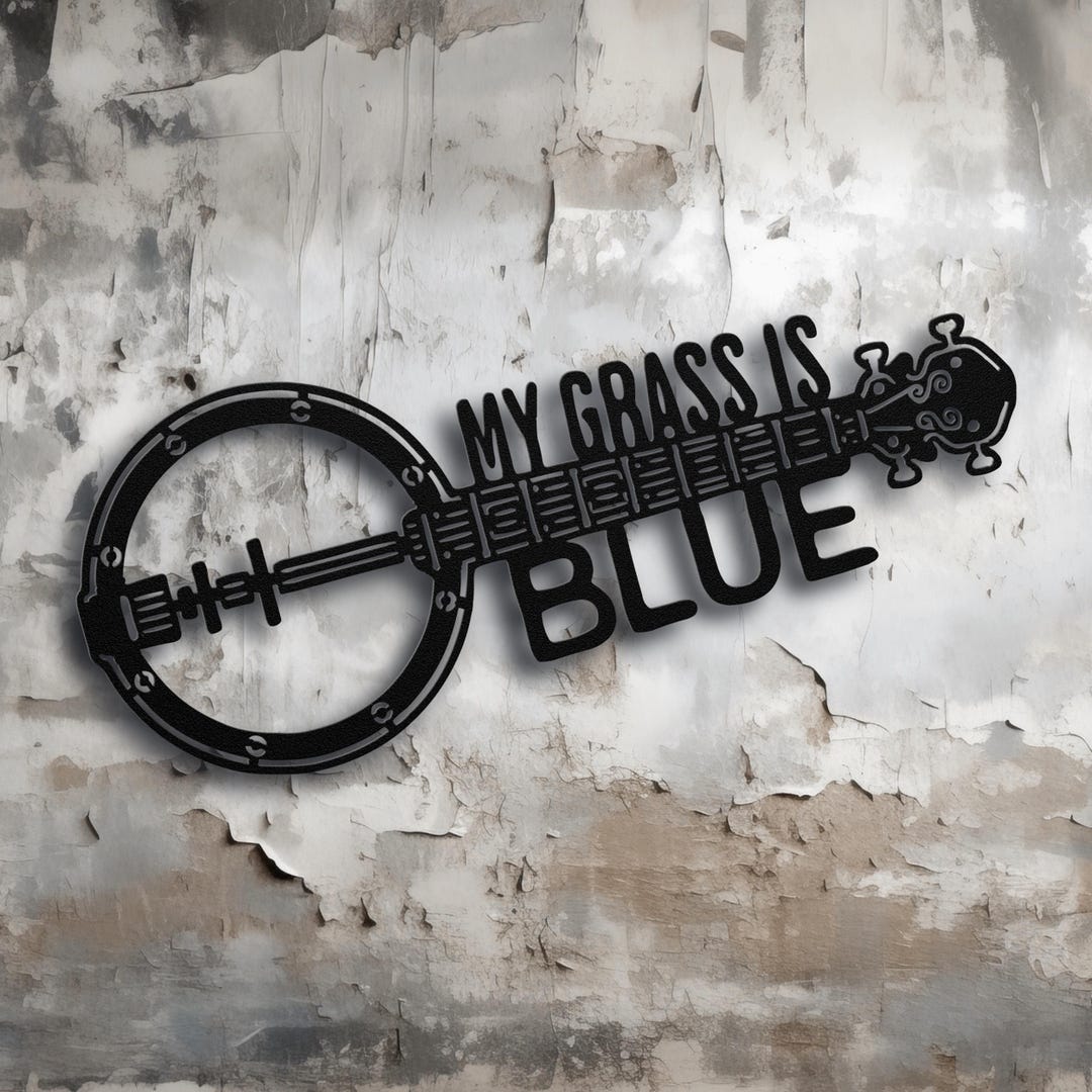Metal Wall Art Banjo Bluegrass, Banjo Metal Wall Decor, Metal Wall ...