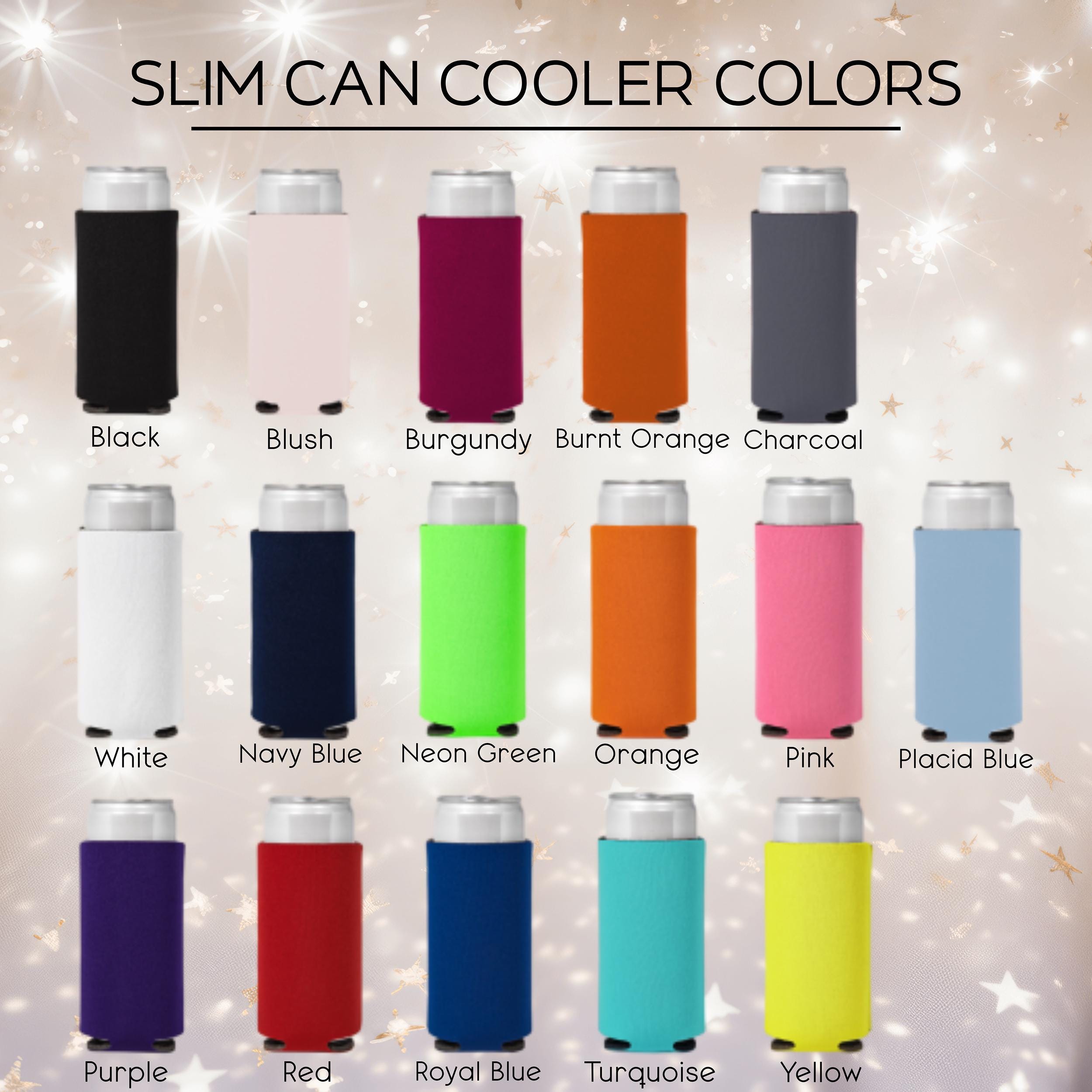 Custom Wedding Can Coolers, Personalized Monogram Can Holder, Custom ...
