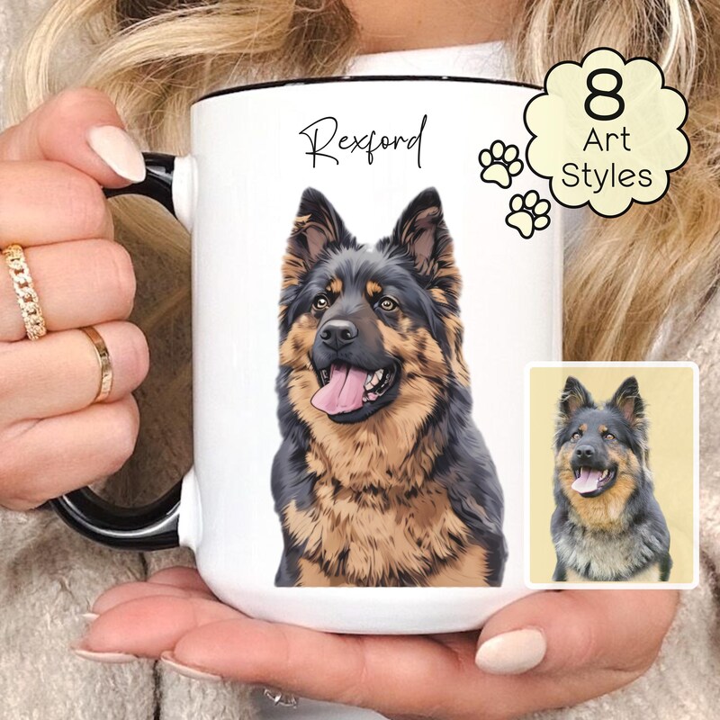Ceramic Handmade Dog Mug - Etsy