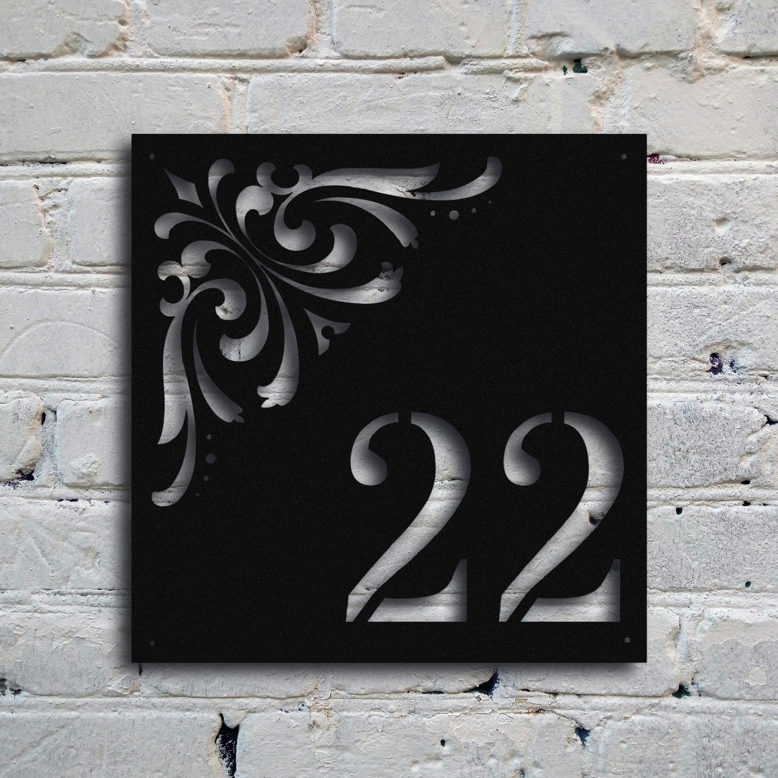 House Number Sign, Metal House Numbers, House Number Plaque, House ...