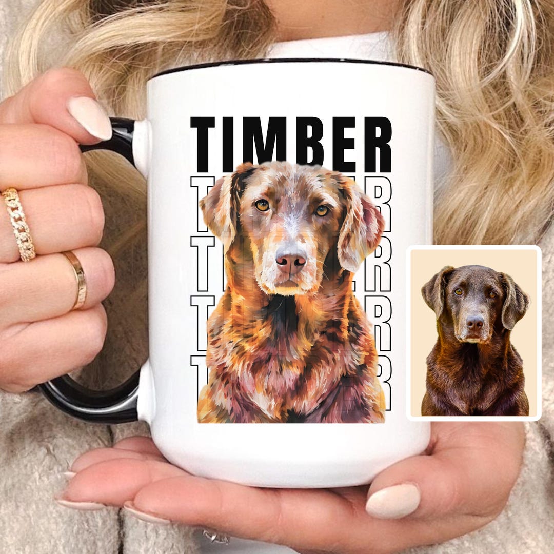 Custom Pet Mug From Photo, Custom Dog Mug, Dog Lover Gift, Personalized ...