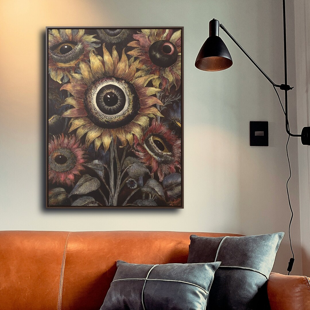 Botanical Goth Print, Gothic Art Print, Halloween Wall Art, Gothic Home ...