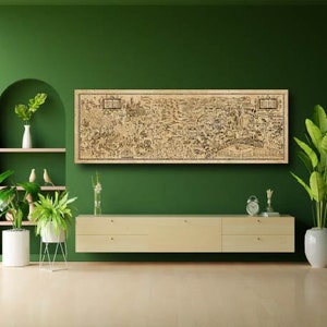 Harry World Map Canvas Poster Print, Map Digital, Magical World Wall ...