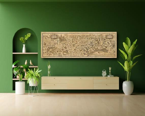 Harry World Map Canvas Poster Print, Map Digital, Magical World Wall ...