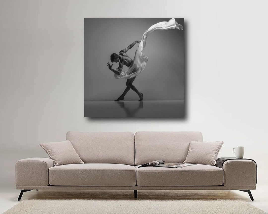 A Young Muscular Man Ballet Dancer, Elegance, Art, Beauty Concept ...