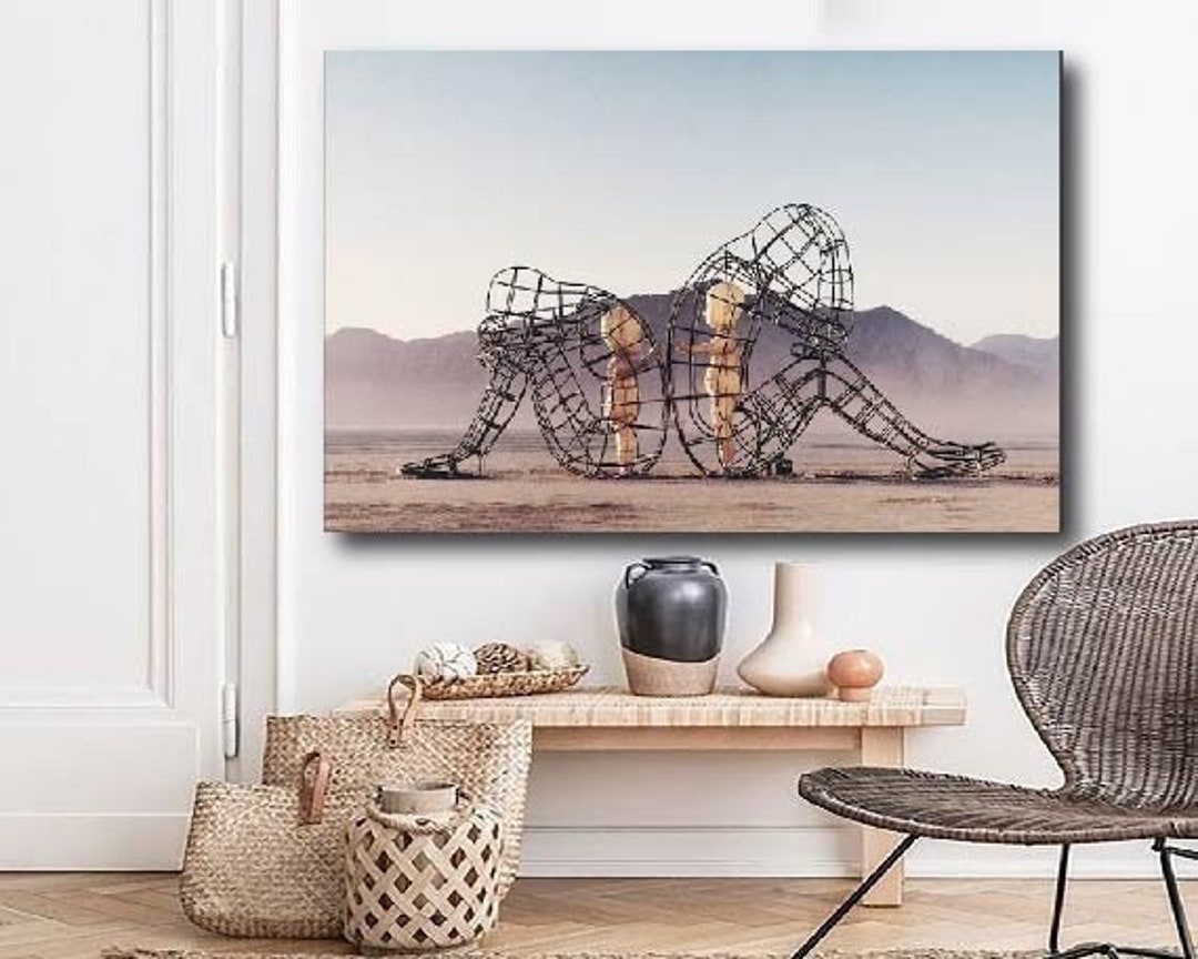 Inner Child Sculpture Canvas Poster Print, Burning Man Sculpture, Inner ...