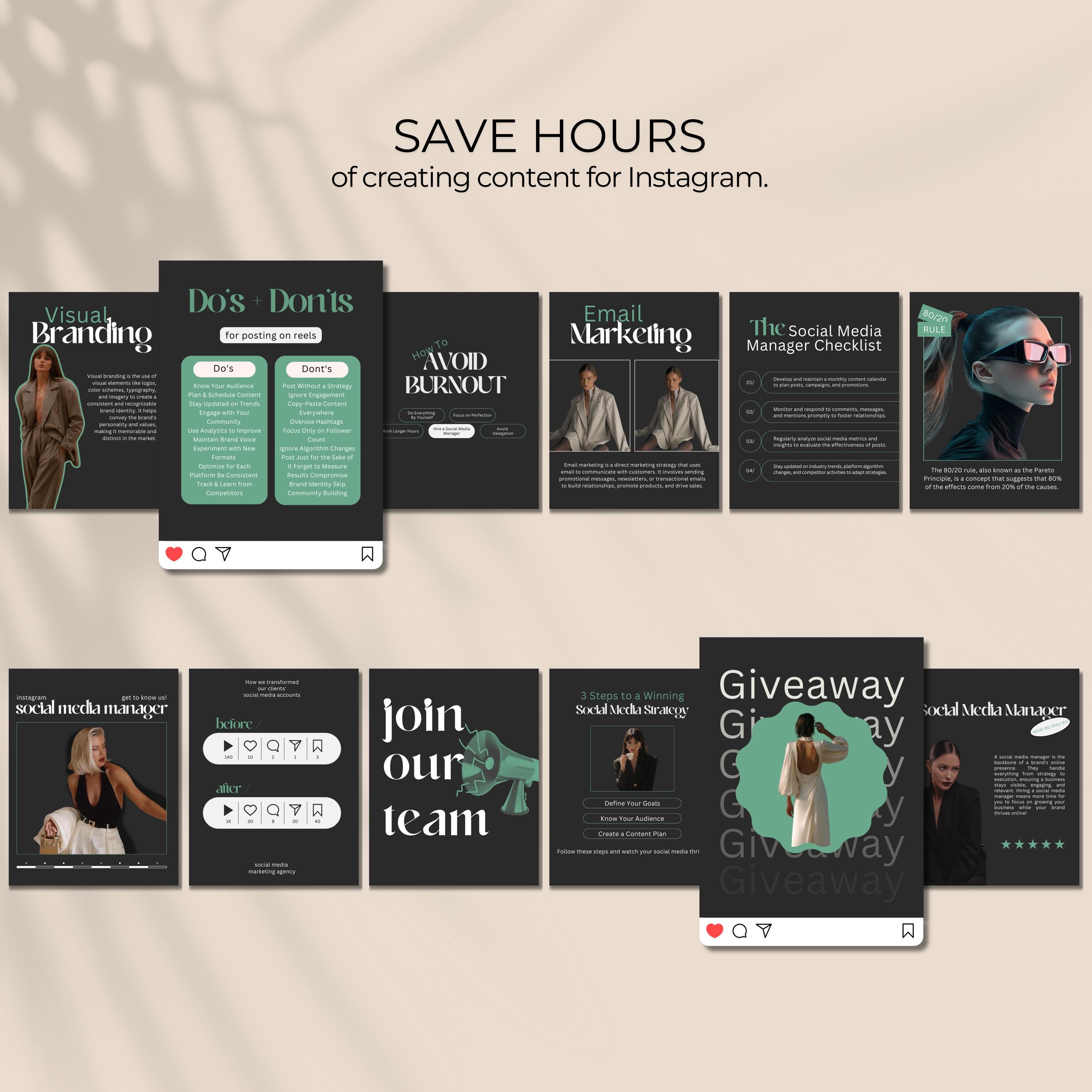 Social Media Manager Templates, SMM Bundle, SMM Planner, Canva Editable ...