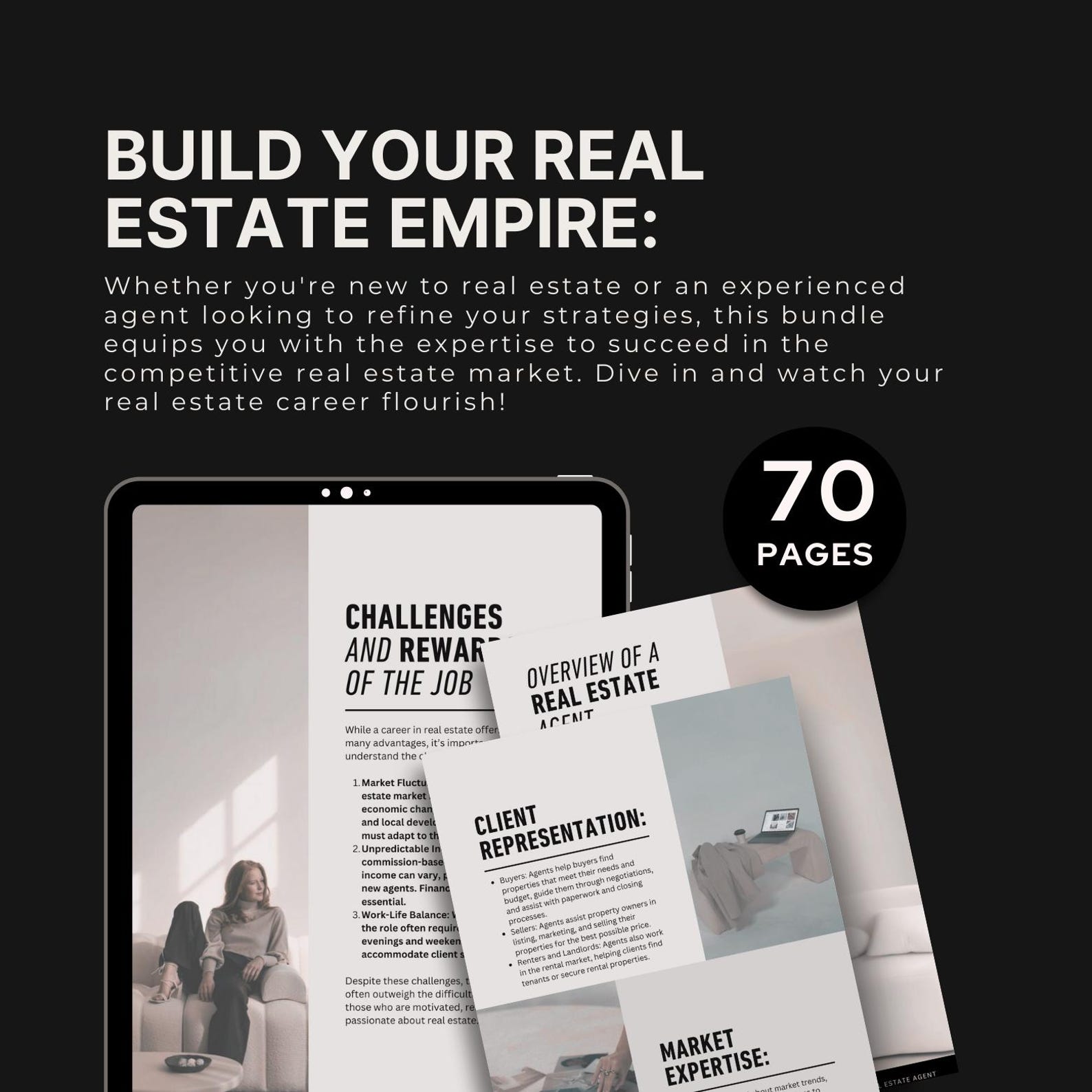 How to Become Real Estate Agent Guide: Real Estate PLR MRR, Side Hustle Real Estate Guide 2025 ...