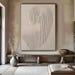 Beige 3D Texture Wall Art Beige Minimalist Painting Neutral Plaster ...