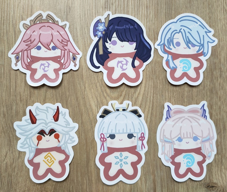 Genshin Impact Stickers Sumeru Inazuma - Etsy