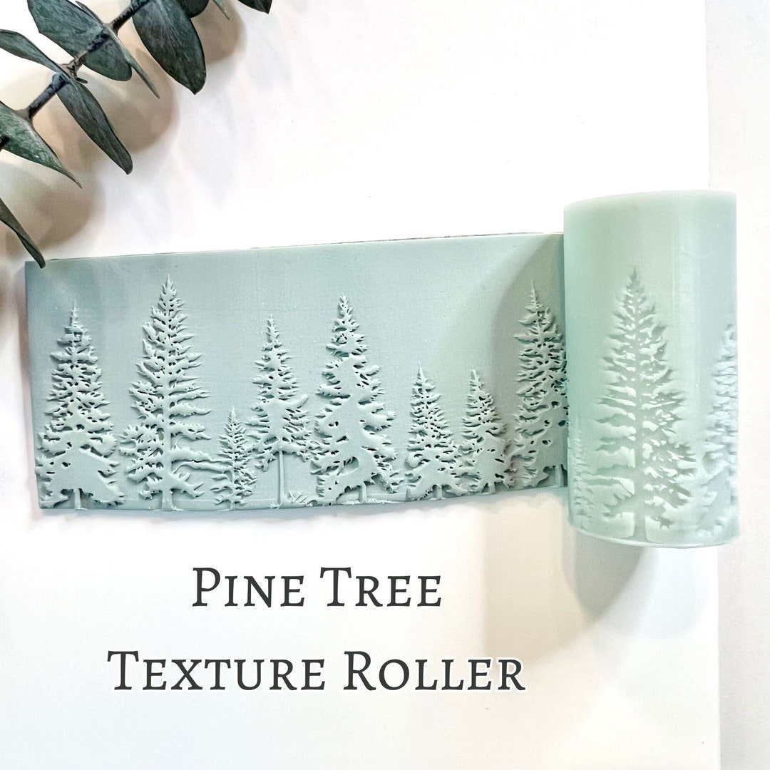 Pine Tree Clay Texture Roller for Earring Makers Forest Woodland Design ...