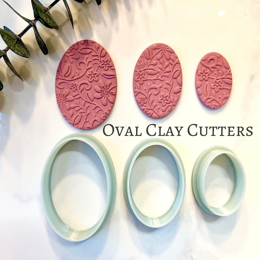 Oval Clay Cutters Set Cutter for Clay Oval Earrings Craft Tool Polymer ...